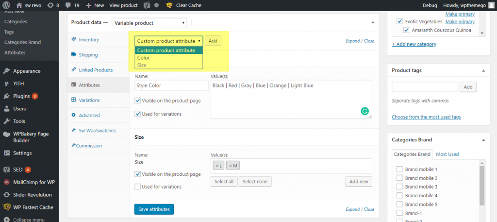 How to Add Color Swatch and Image in WooCommerce Products? | WPThemeGo ...